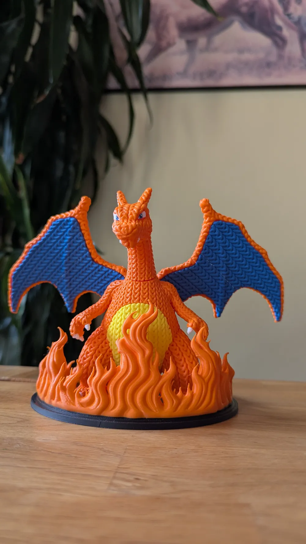 Pokemon Fire Diorama for Knitted Charizard Figure - Free 3D Print Model ...