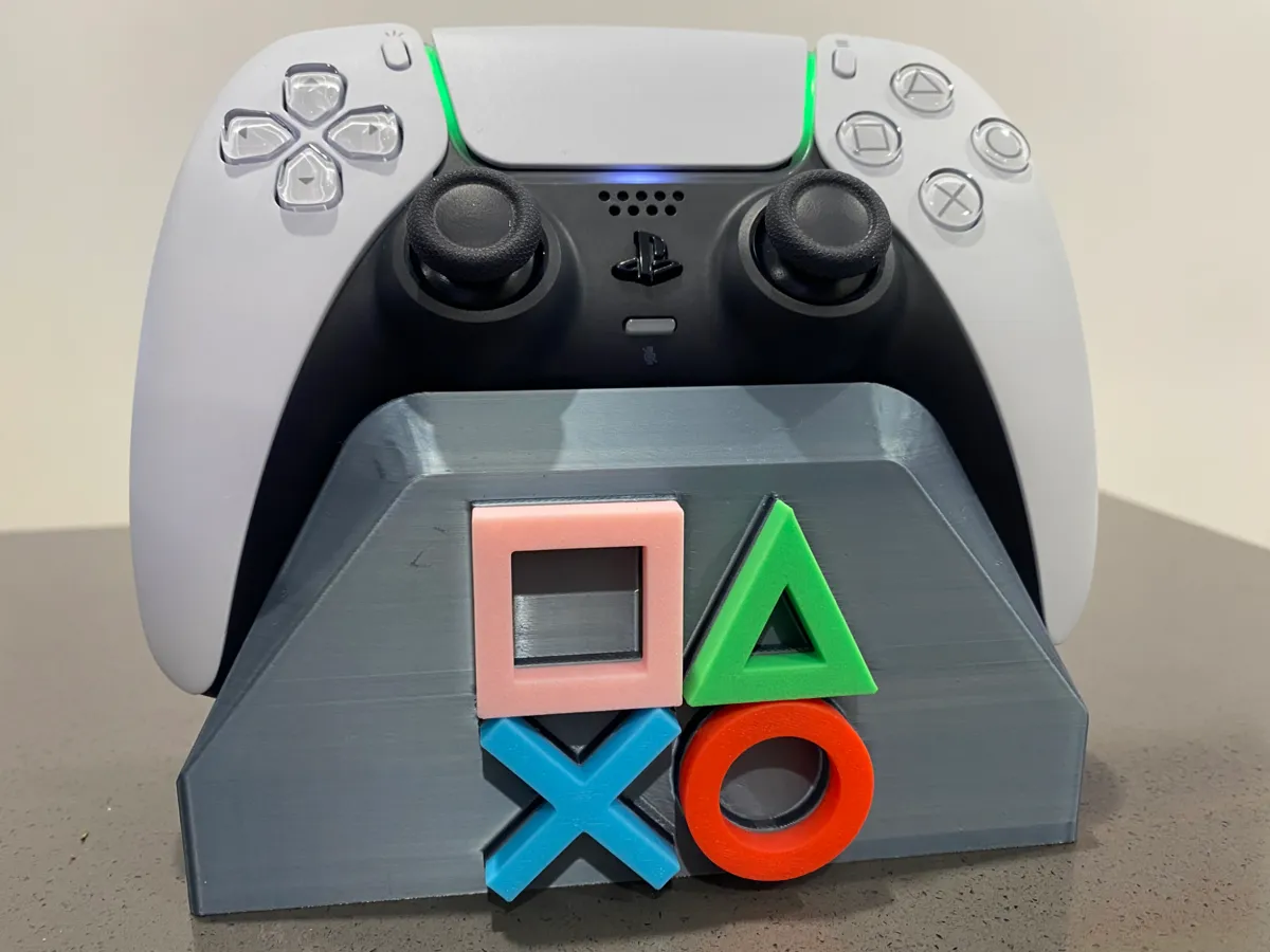 PS5 Playstation Controller Stand Holder - Free 3D Print Model - MakerWorld
