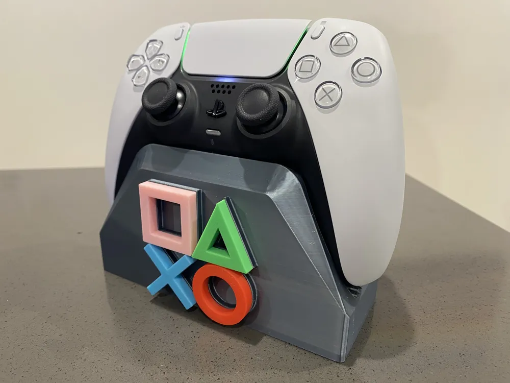 PS5 Playstation Controller Stand Holder - Free 3D Print Model - MakerWorld