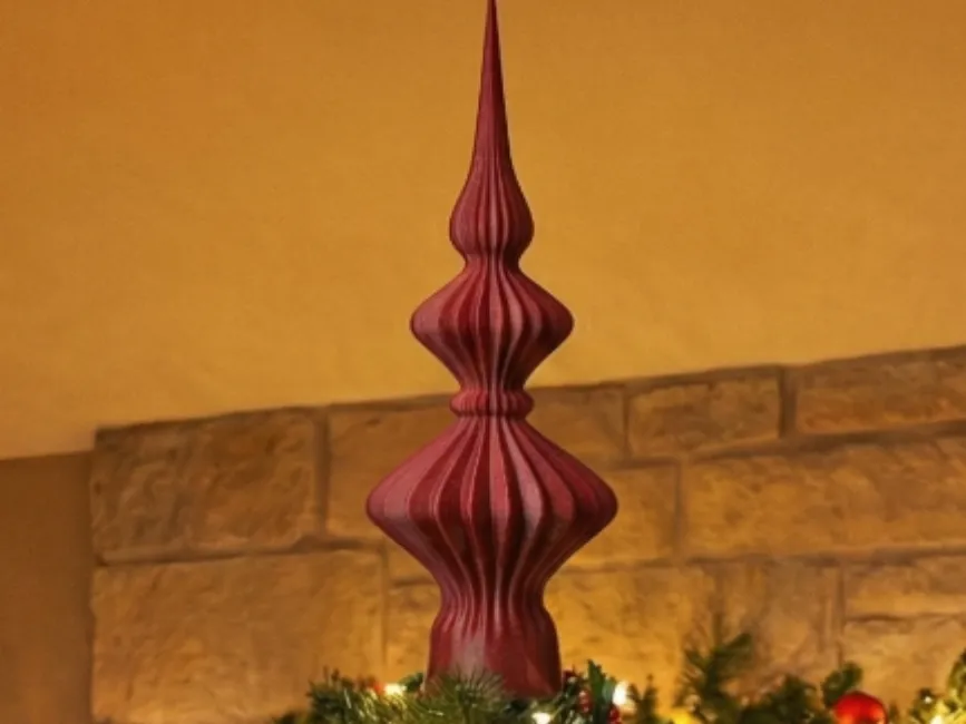 Christmas Tree Topper - Elegant Xmas - Free 3D Print Model - MakerWorld