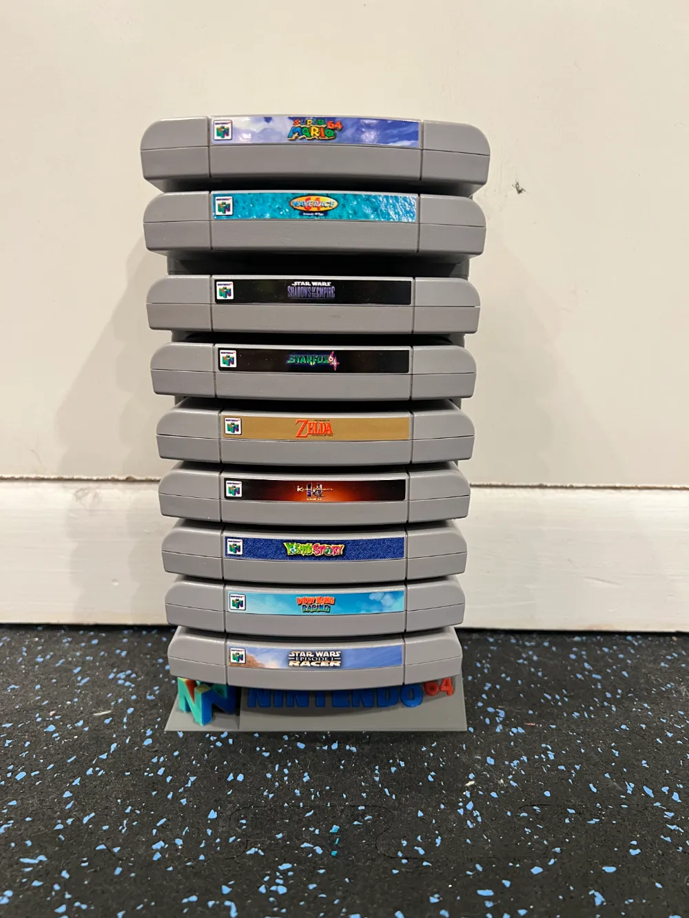 N64 Cartridge Holder - Customizable for 1-14 carts by Richie Rich ...