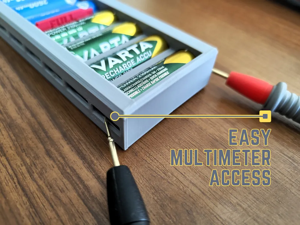 AA/AAA Battery Clip Organizer by Tassesin - MakerWorld