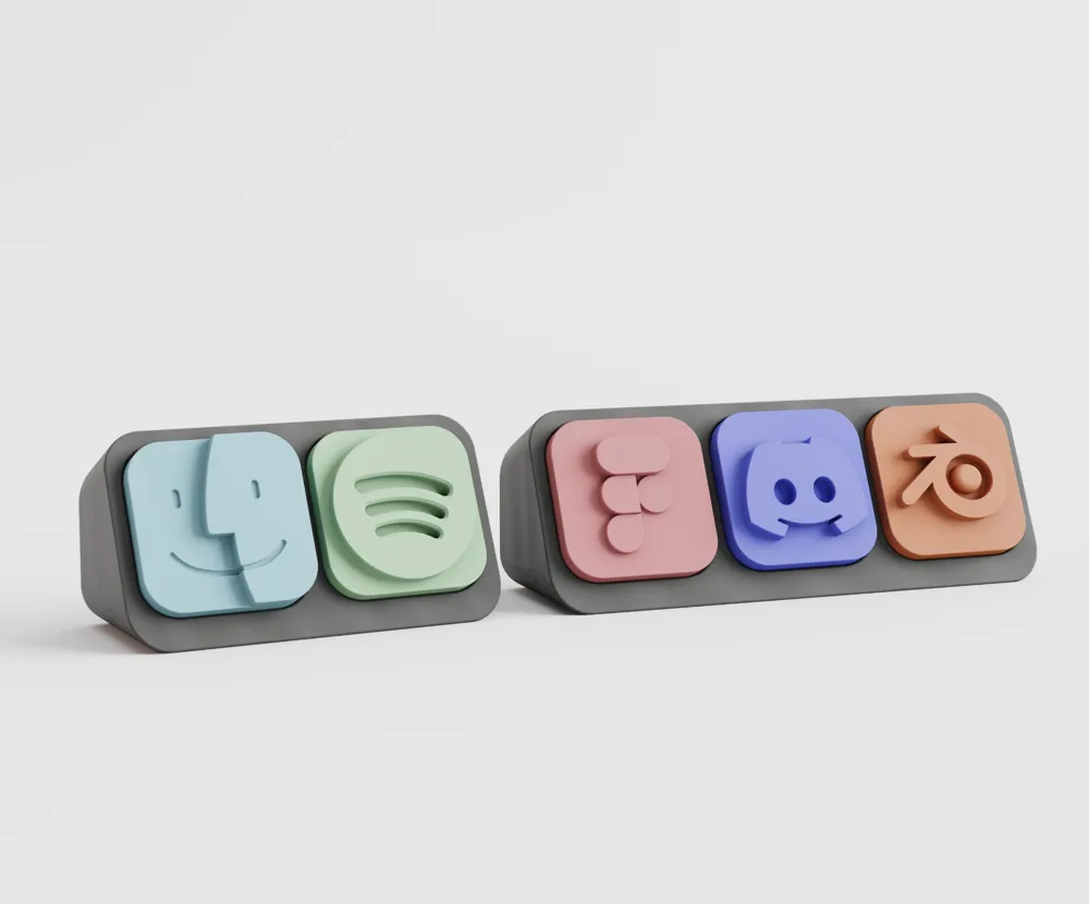 Swappable macOS Icons (Blender/figma/Discord/++) by Nils - MakerWorld