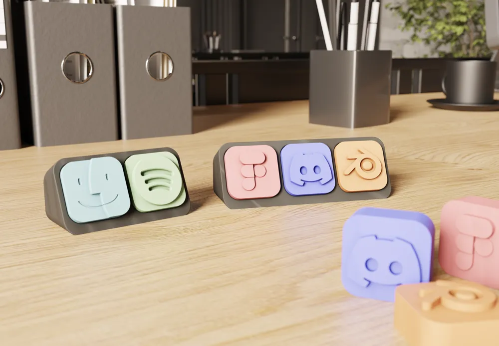 Swappable macOS Icons (Blender/figma/Discord/++) by Nils - MakerWorld