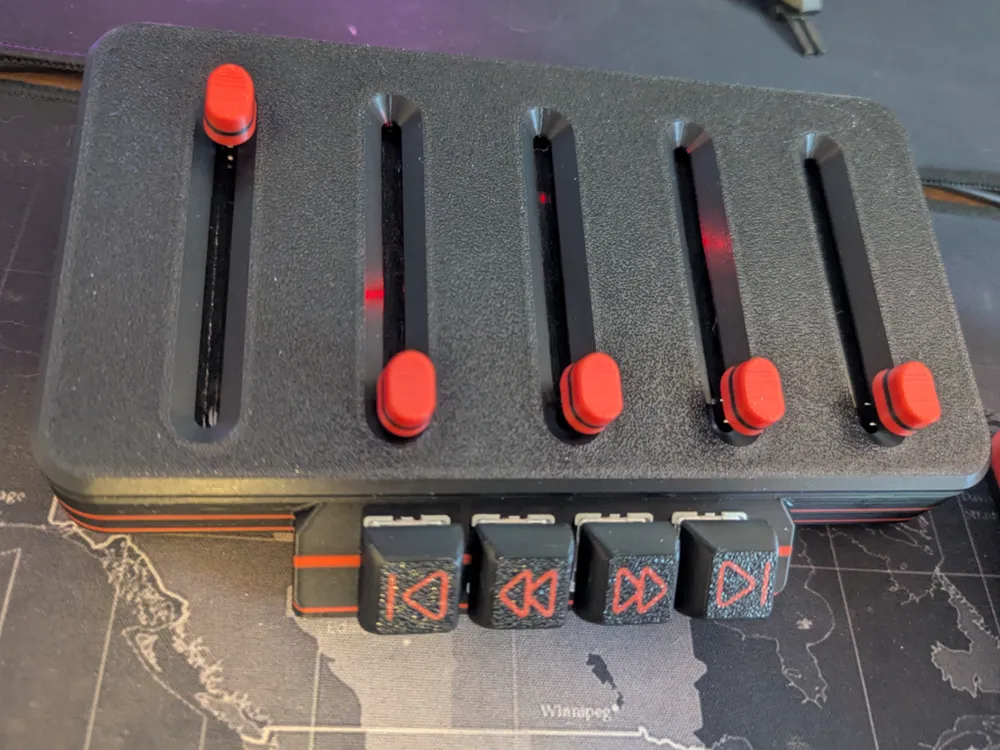Volume Slider Macro Pad plus keys Remixed by GravityNoise - MakerWorld