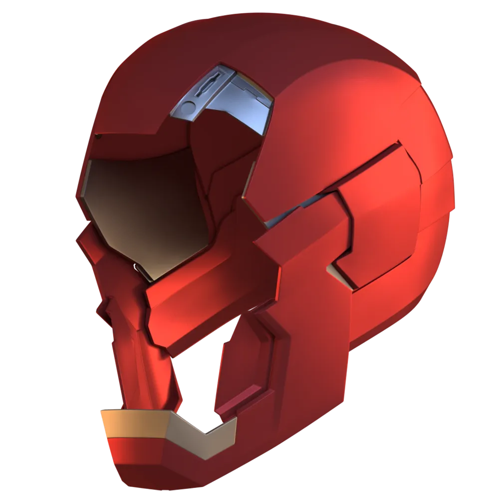 VEK3D Iron Man MK 42 Helmet - Free 3D Print Model - MakerWorld