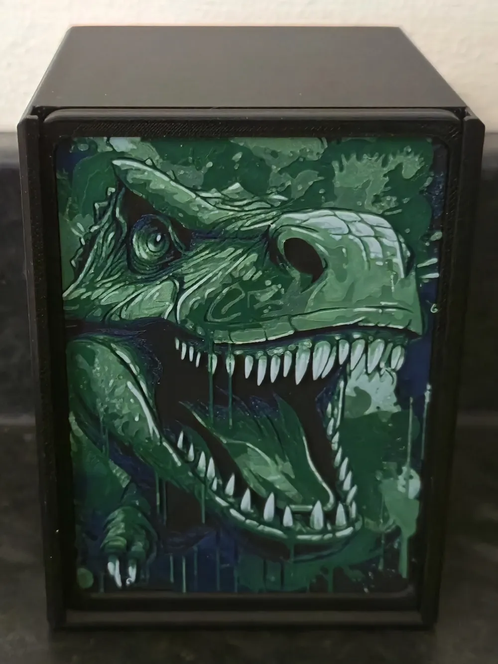 MTG Commander Deck Box inlay T-Rex HueForge - Free 3D Print Model ...