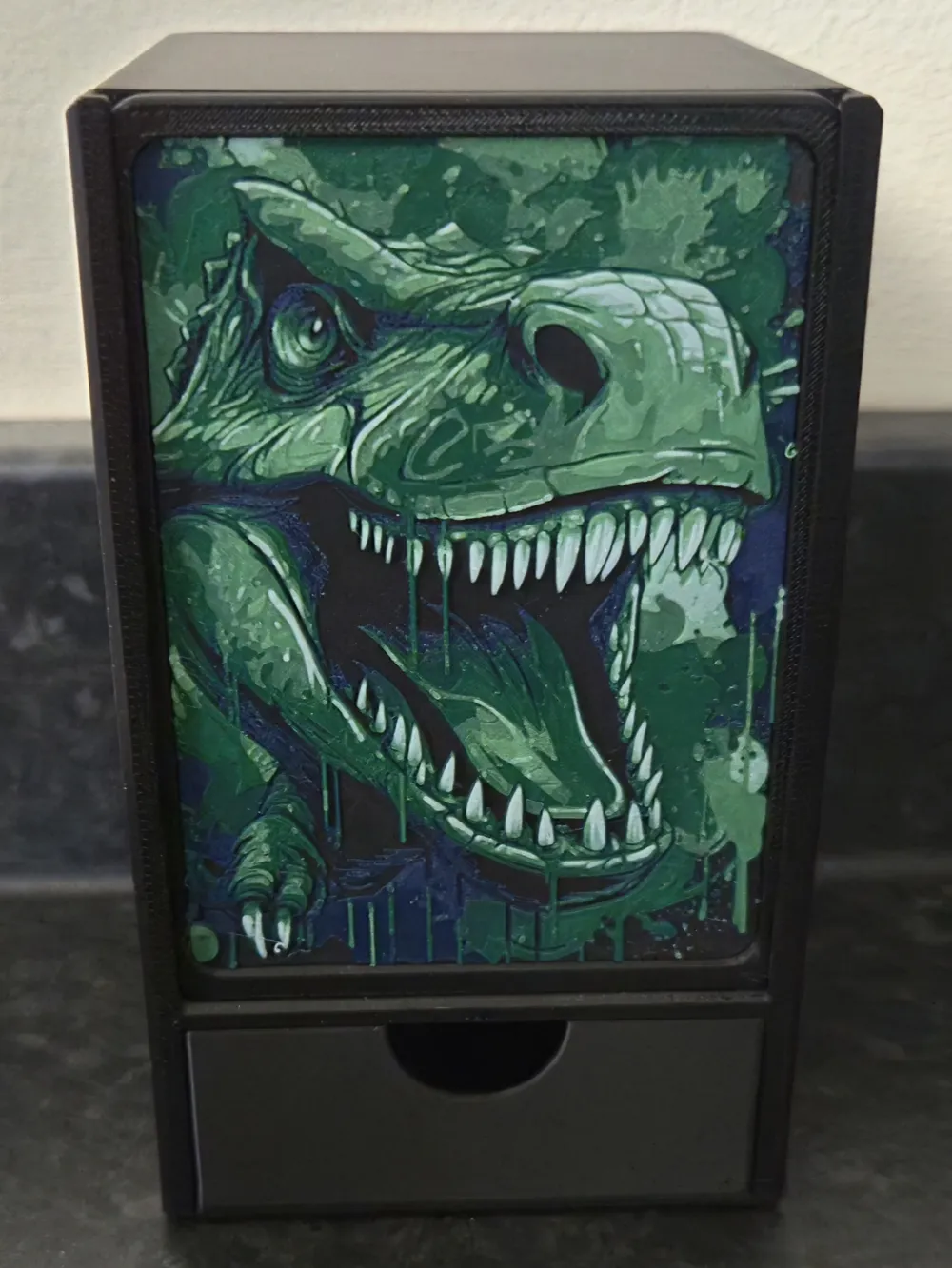 MTG Commander Deck Box inlay T-Rex HueForge - Free 3D Print Model ...