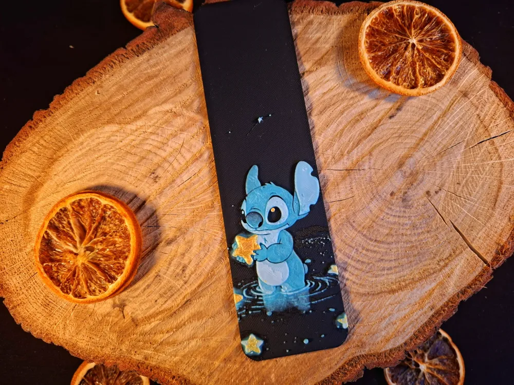 Stich holding star bookmark - Free 3D Print Model - MakerWorld