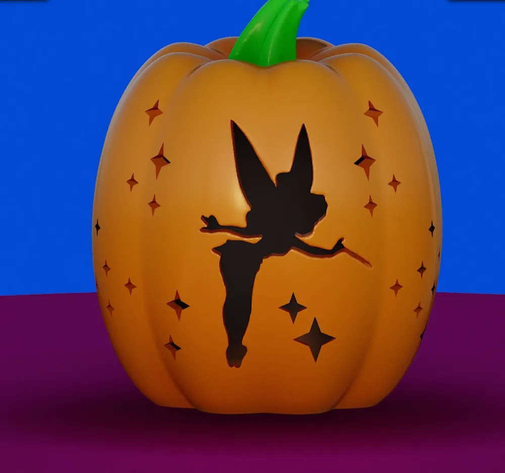 Tinkerbell Pumpkin Halloween lights by Valkyrie Forge MakerWorld ...