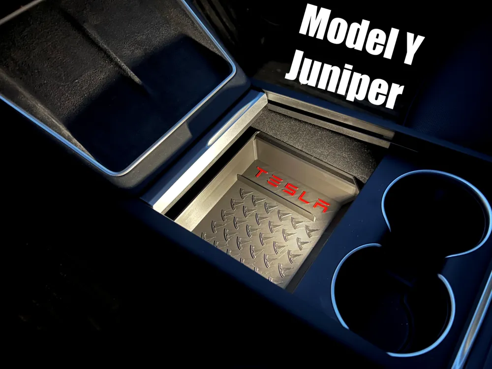 Tesla 3/Y Highland/ Juniper Center console storage - Free 3D Print ...
