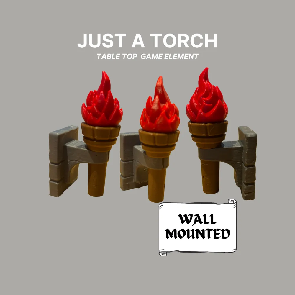 Just A Torch - Tabletop Miniature D&D Pathfinder - Free 3D Print Model ...