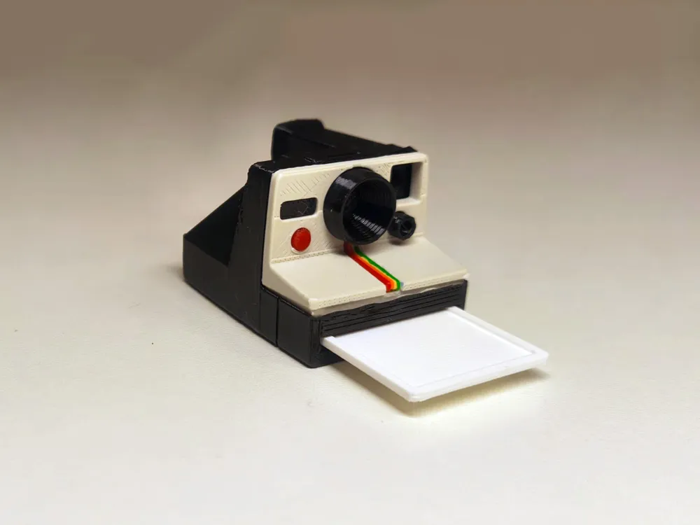 Mini Polaroid Camera Keychain - Photo Holder - Free 3D Print Model ...