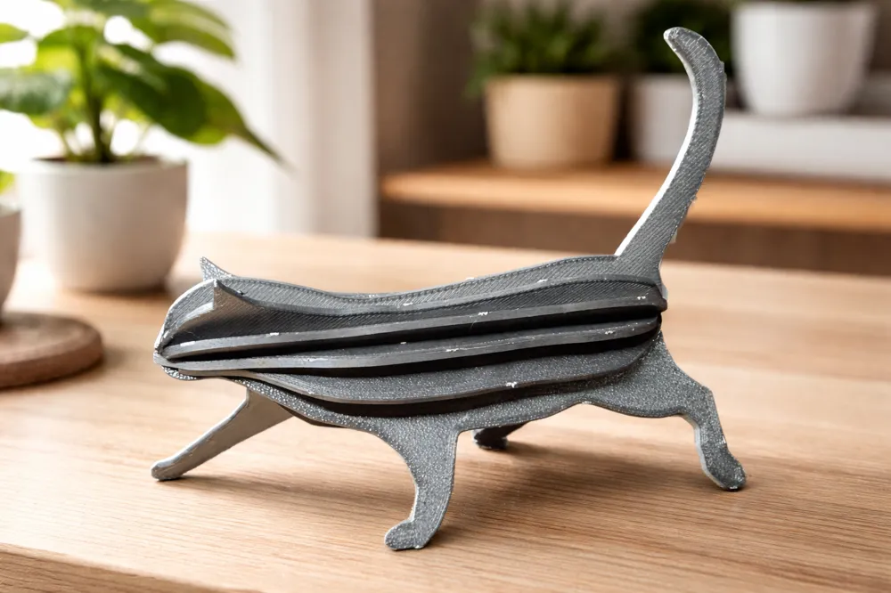 Kitty Card - Cat Kit Card - Free 3D Print Model - MakerWorld