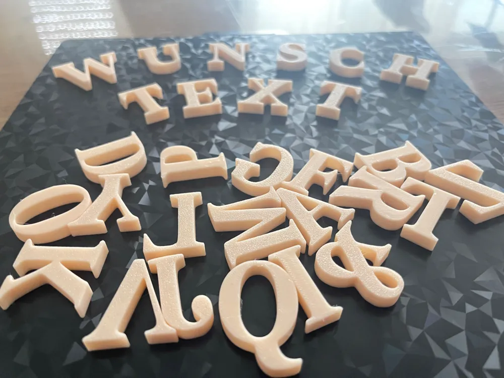 Letras ABC Texto Tipografía Logotipo por Print4me MakerWorld: Descarga ...