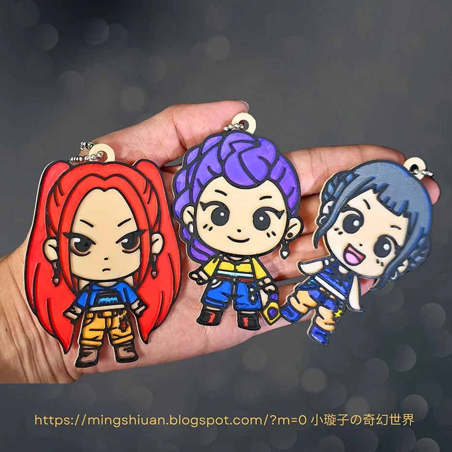 KPop Demon Hunters keychain - Free 3D Print Model - MakerWorld