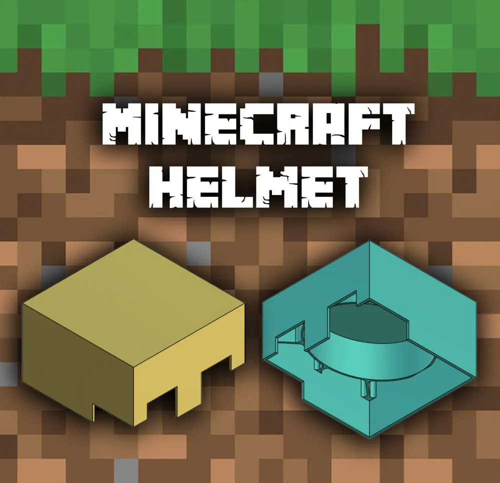 Minecraft Helmet by TheWeavers - MakerWorld