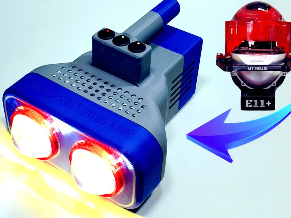 V2 - DIY flashlight DUAL Bi-Led Projector Lens 70W by KenhSangTao.COM ...