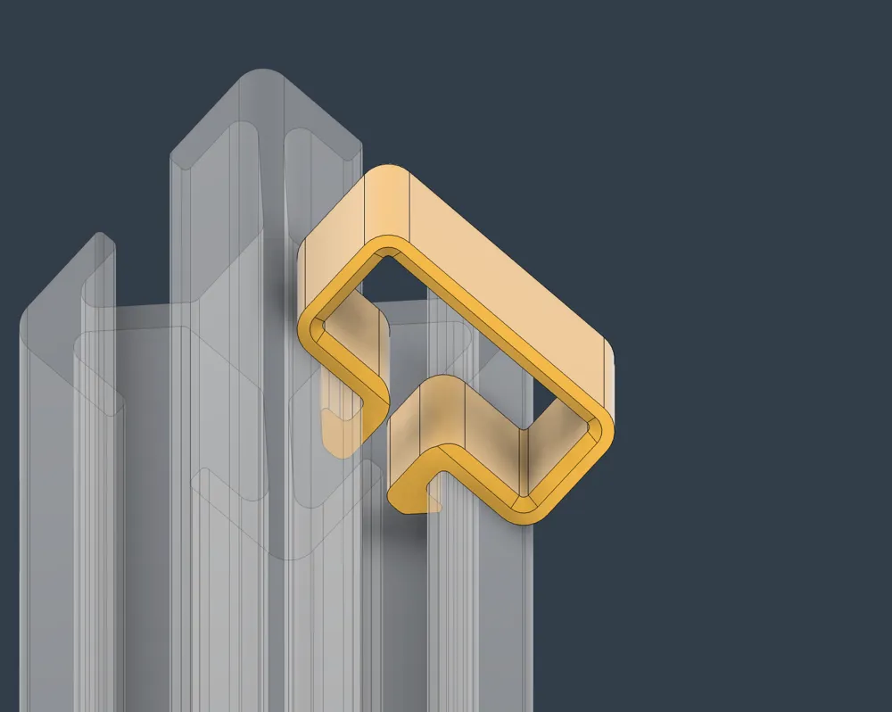 Aluminum Extrusion Cable Clamps (Nut 8) - Free 3D Print Model - MakerWorld
