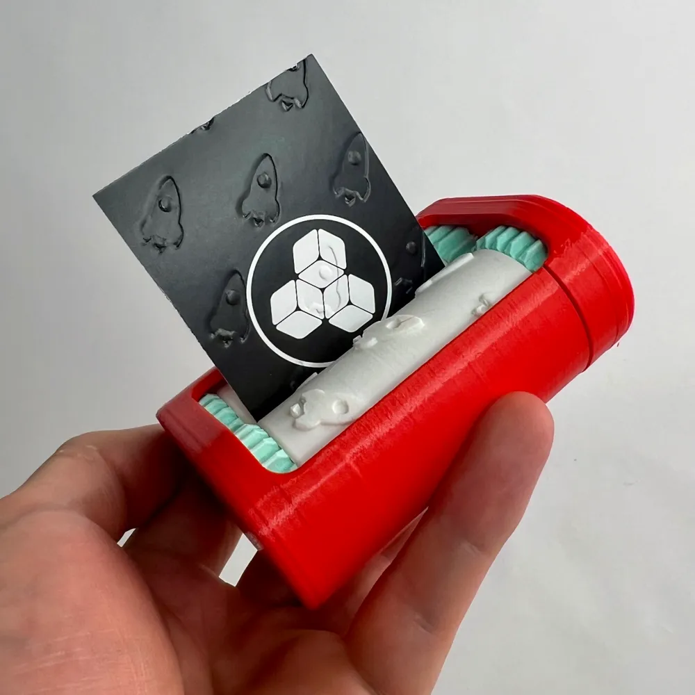 Rocket pattern - Business Card Embosser Rollers by Makerspace.Online ...