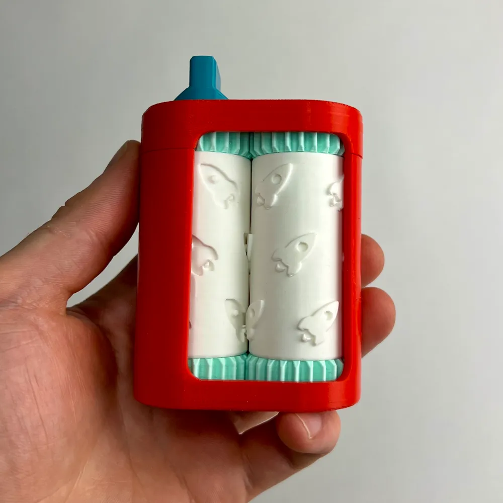 Rocket pattern - Business Card Embosser Rollers by Makerspace.Online ...