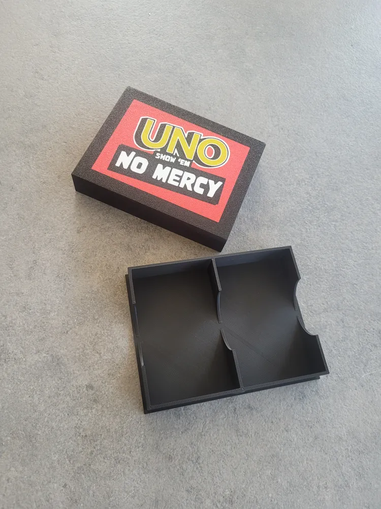 Uno card box, Show em no mercy by Bakke MakerWorld: Download Free 3D Models