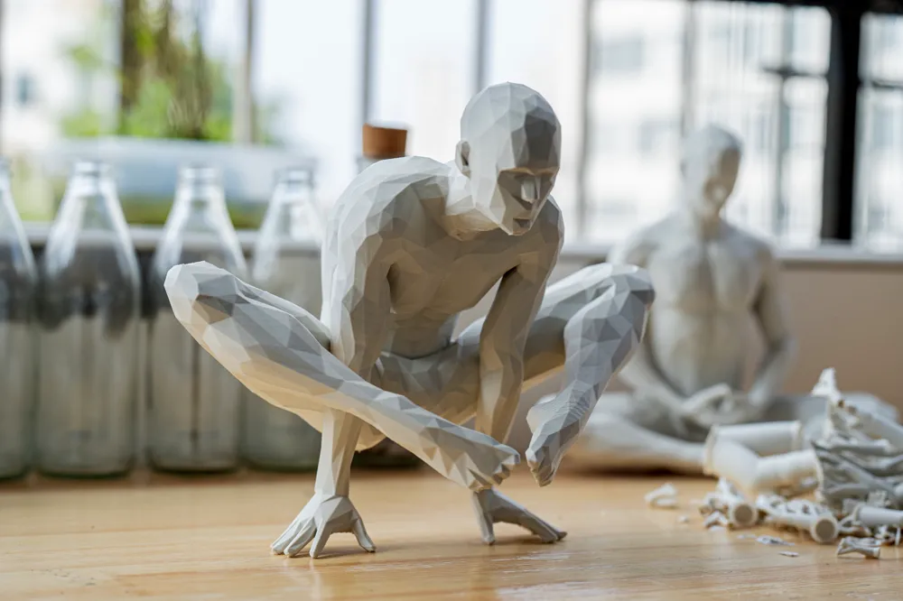 Meditating Man Series 003 by XXY2025 MakerWorld: Download Free 3D Models