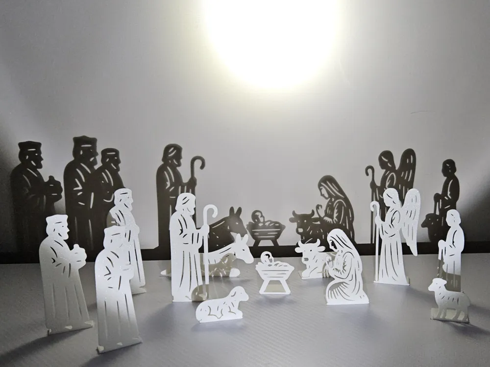 Nativity Scene Lights and Shadows - Free 3D Print Model - MakerWorld