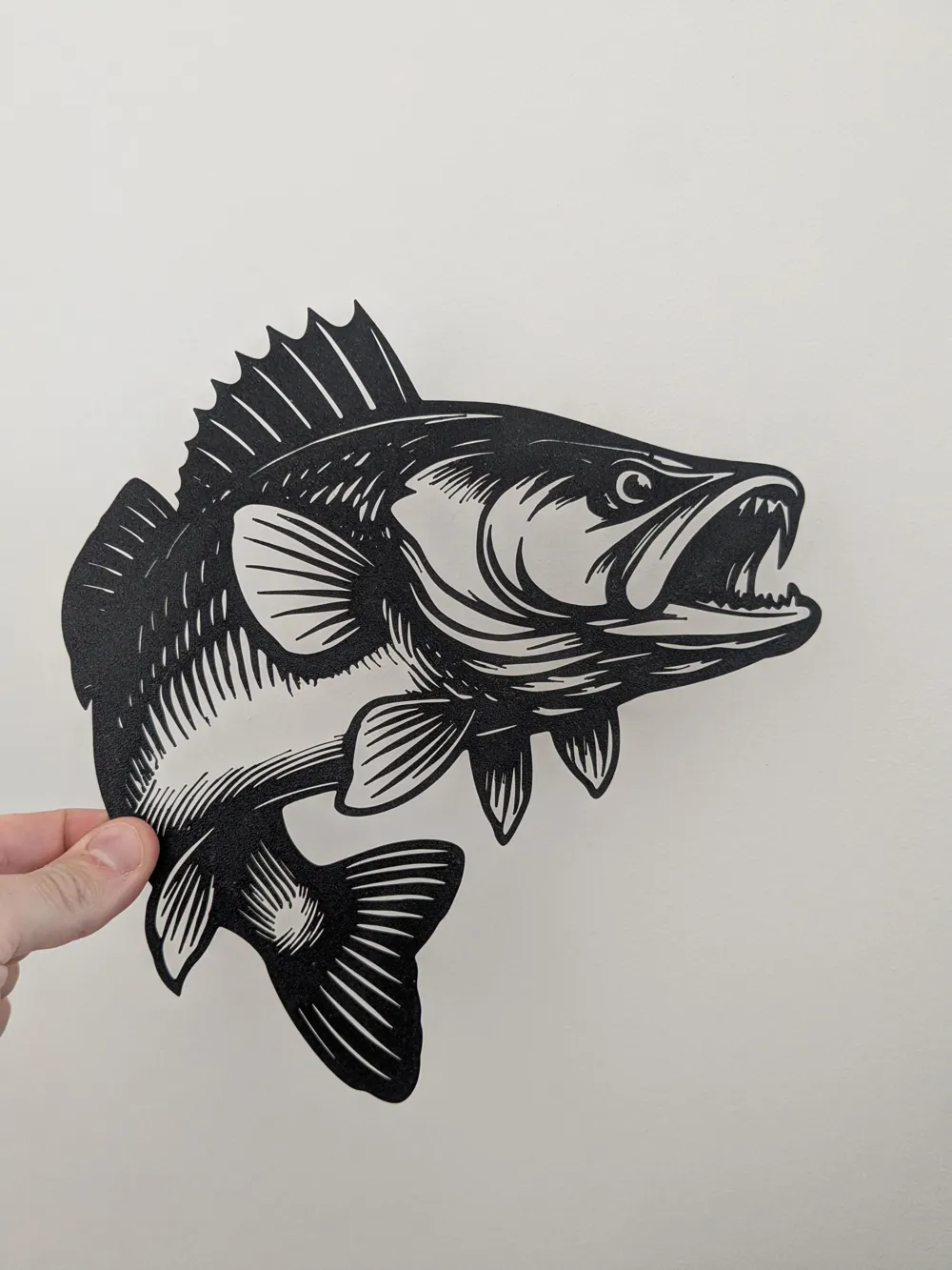 Zander Walleye Pike-Perch 2D Art Fish by polygon_boy MakerWorld ...