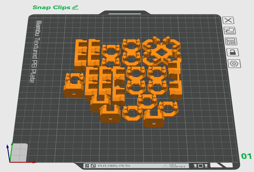 MultiBoard Snap Clips by Simon_Jones - MakerWorld