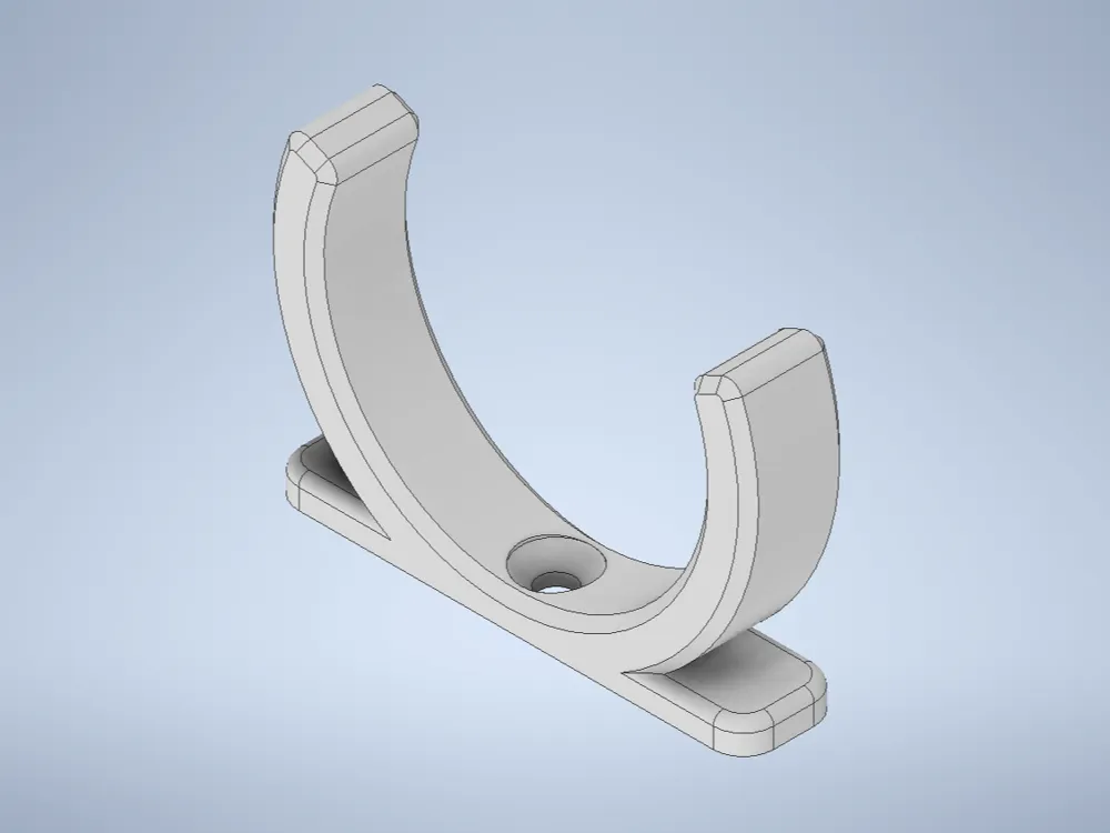 HT40 Pipe Clamp/Wall Mount - Free 3D Print Model - MakerWorld