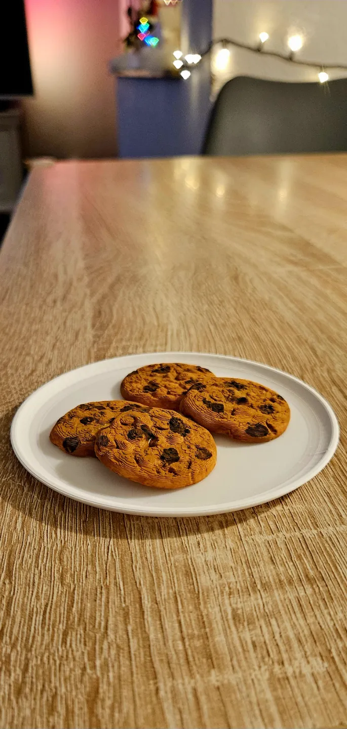 Chocolate Chip on plate by Pixel to Plastic - MakerWorld