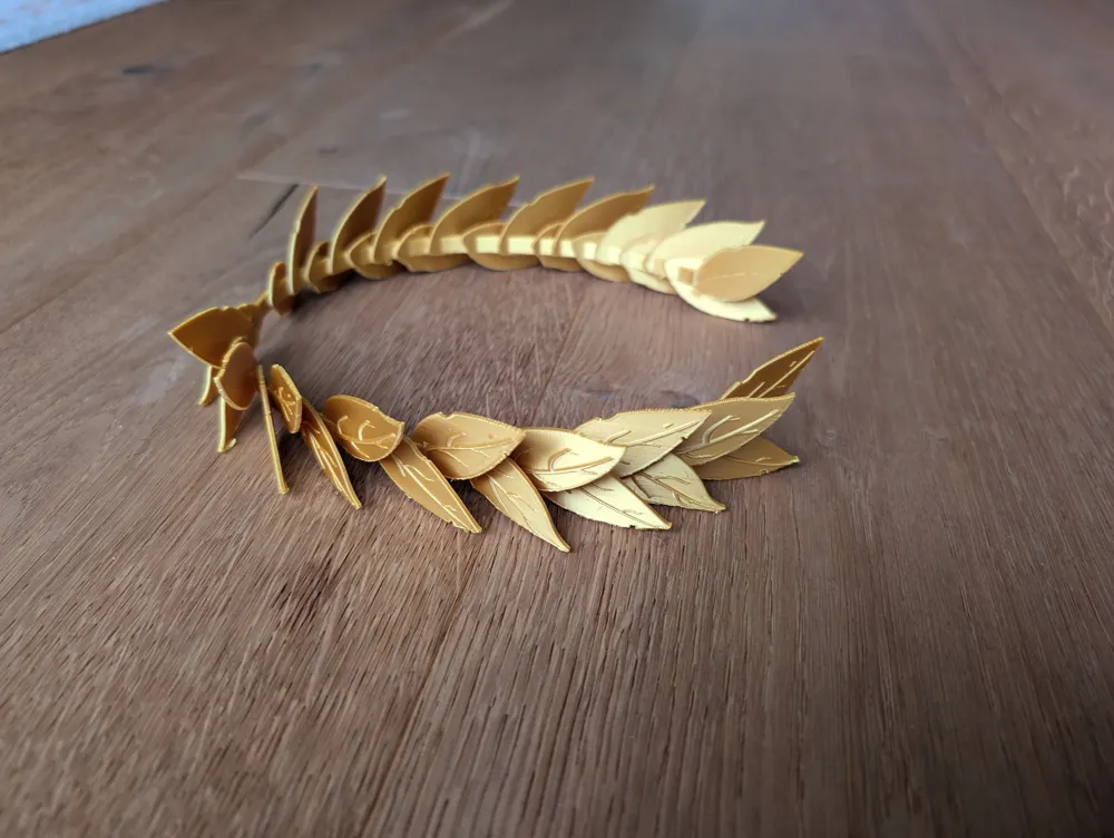 Roman Laurel Wreath by Fran Gaur MakerWorld: Download Free 3D Models