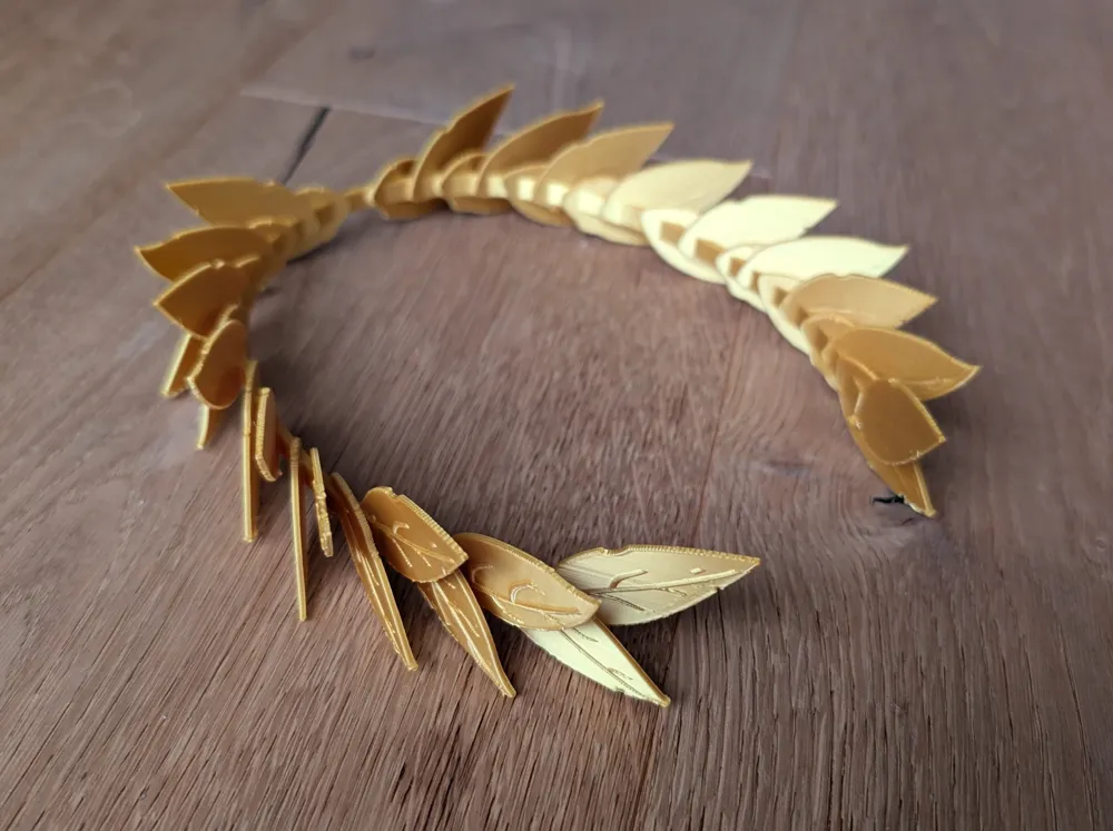Roman Laurel Wreath by Fran Gaur MakerWorld: Download Free 3D Models