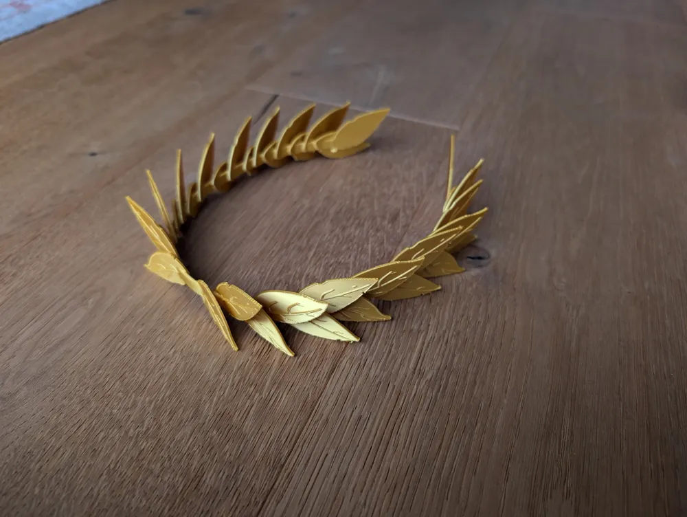 Roman Laurel Wreath by Fran Gaur MakerWorld: Download Free 3D Models