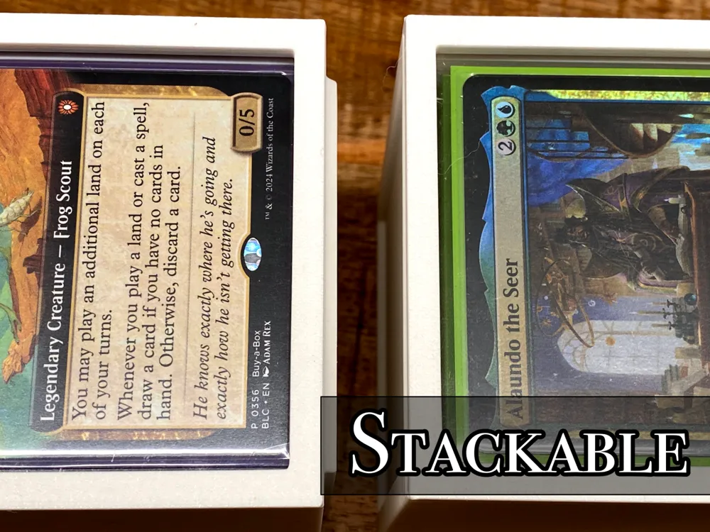 Compact MTG Commander Deckbox with Showcase by ChappIO - MakerWorld