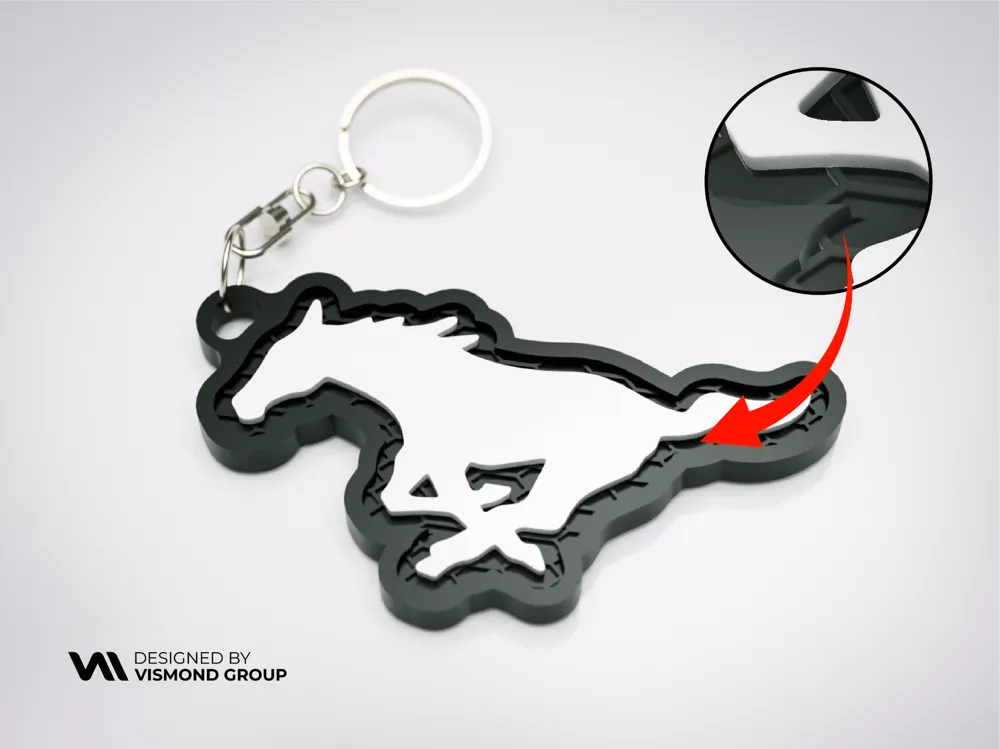 Ford Mustang Keychain by VISMOND GROUP MakerWorld: Download Free 3D Models
