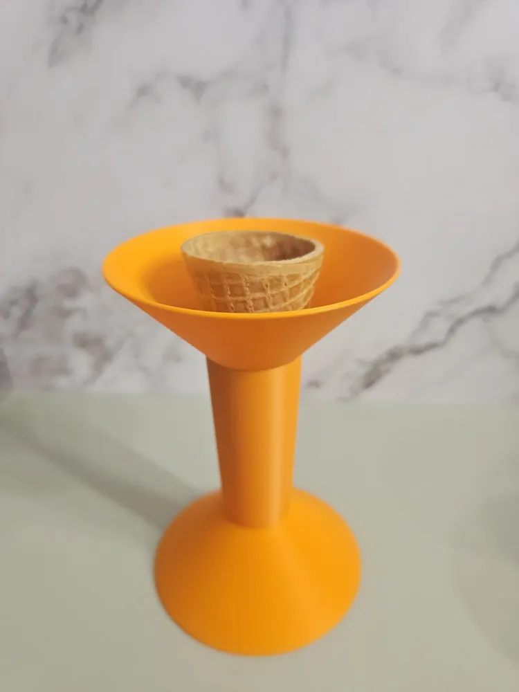 Double Drip - Ice Cream / Popsicle Drip Catcher - Free 3D Print Model ...