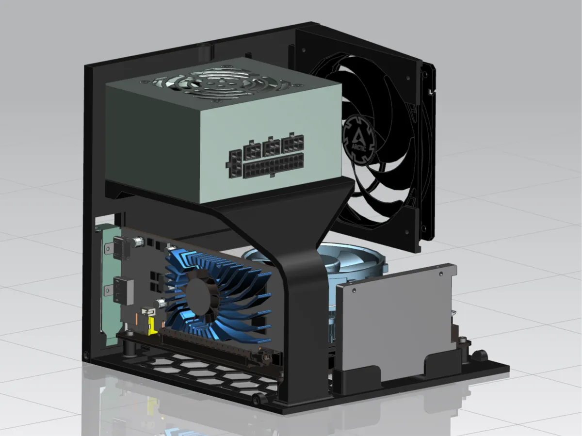 Chasis de caja de PC Mini-ITX tipo cubo - Modelo de impresión 3D ...