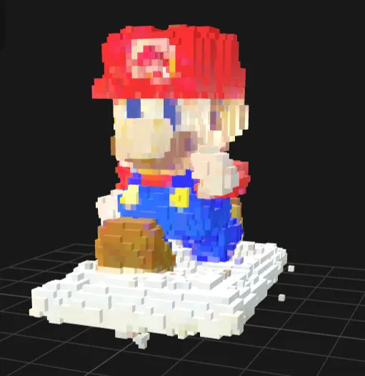 Pixelated Mario by nik00lo - MakerWorld