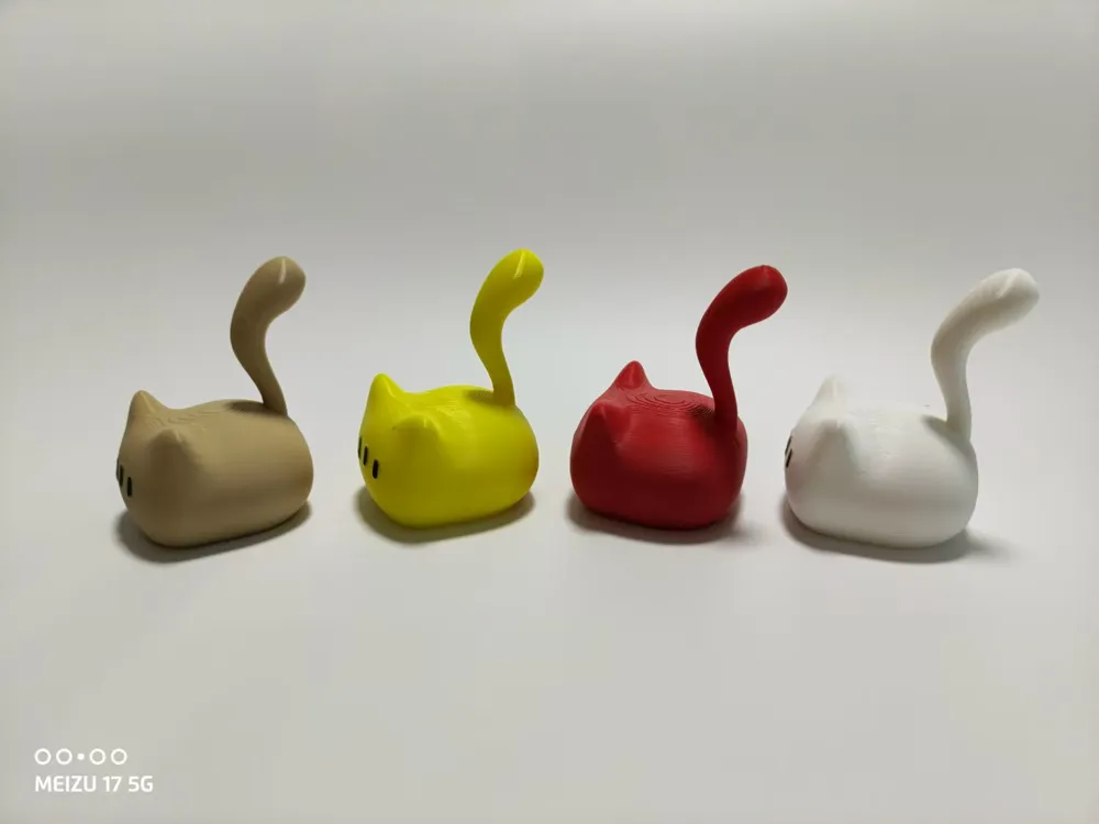 Simple Cat Figurine by 老程3D设计 - MakerWorld