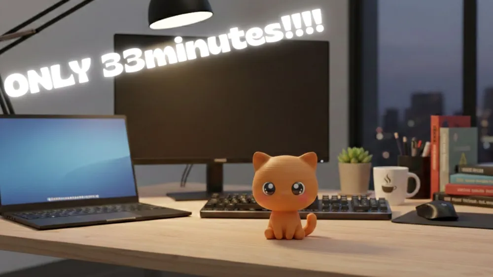 Chibi Cat Figure - Free 3D Print Model - MakerWorld