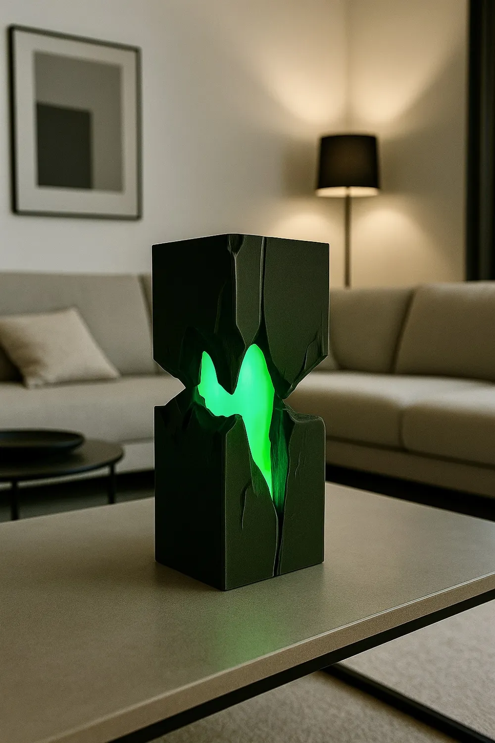 Fractured Monolith Lamp - Free 3D Print Model - MakerWorld