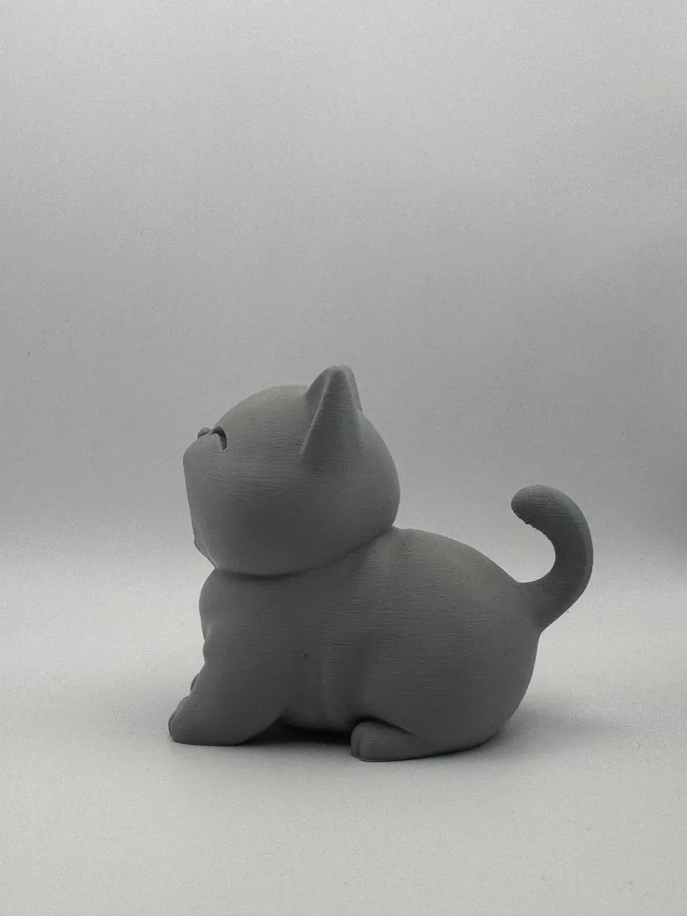Yawning Cat – Chubby Chibi Figurine - Free 3D Print Model - MakerWorld