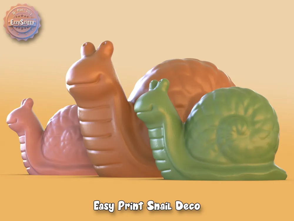 Easy Print Snail Deco by EzzySziggy - MakerWorld