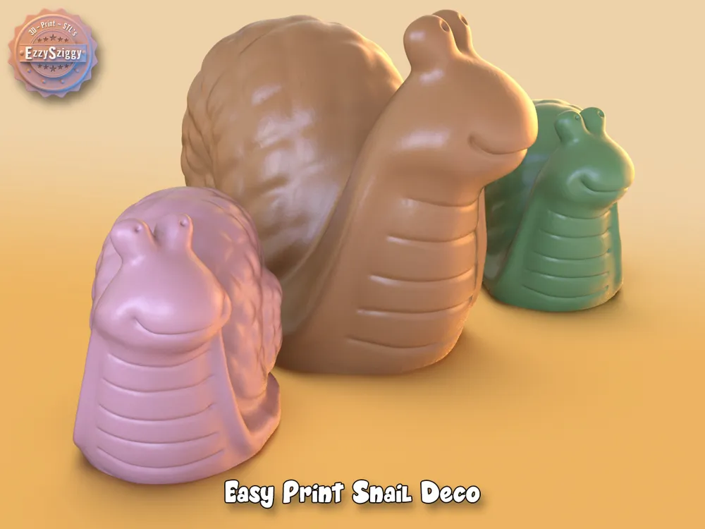 Easy Print Snail Deco by EzzySziggy - MakerWorld
