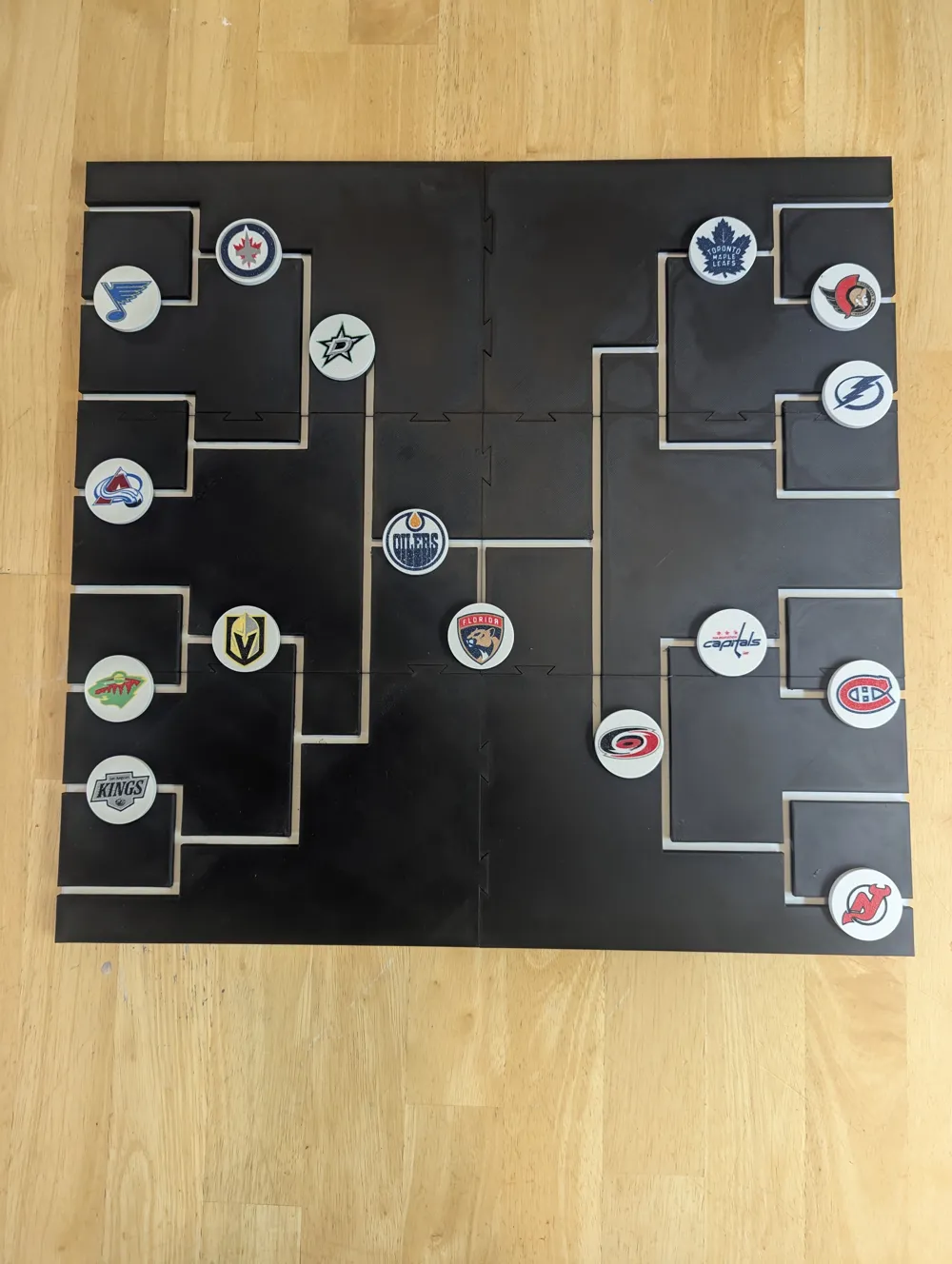 NHL Stanley Cup Playoff Bracket - Free 3D Print Model - MakerWorld