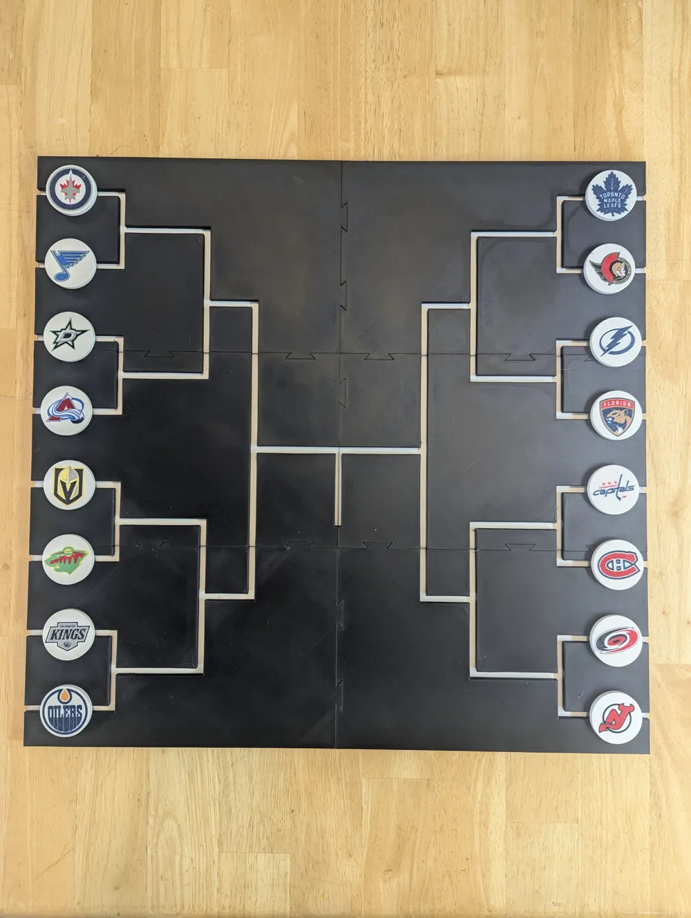 NHL Stanley Cup Playoff Bracket - Free 3D Print Model - MakerWorld