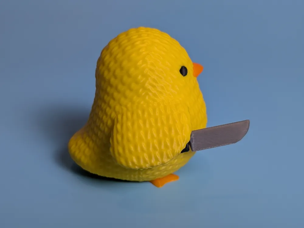 Cute Knitted Meme Duck / Chick With Knife Remixed by Bobby & Ari ...