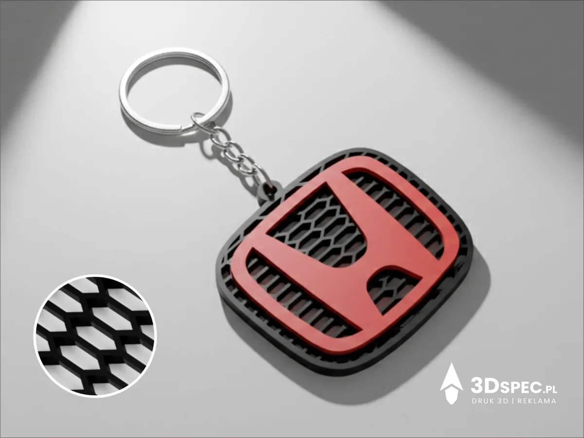 Honda logo keychain - Free 3D Print Model - MakerWorld